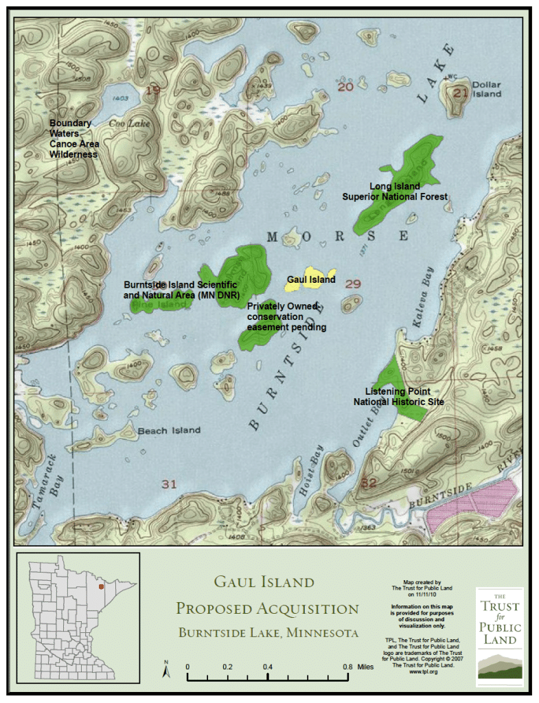 Trust for Public Land: Protecting Gaul Island | Quetico Superior ...