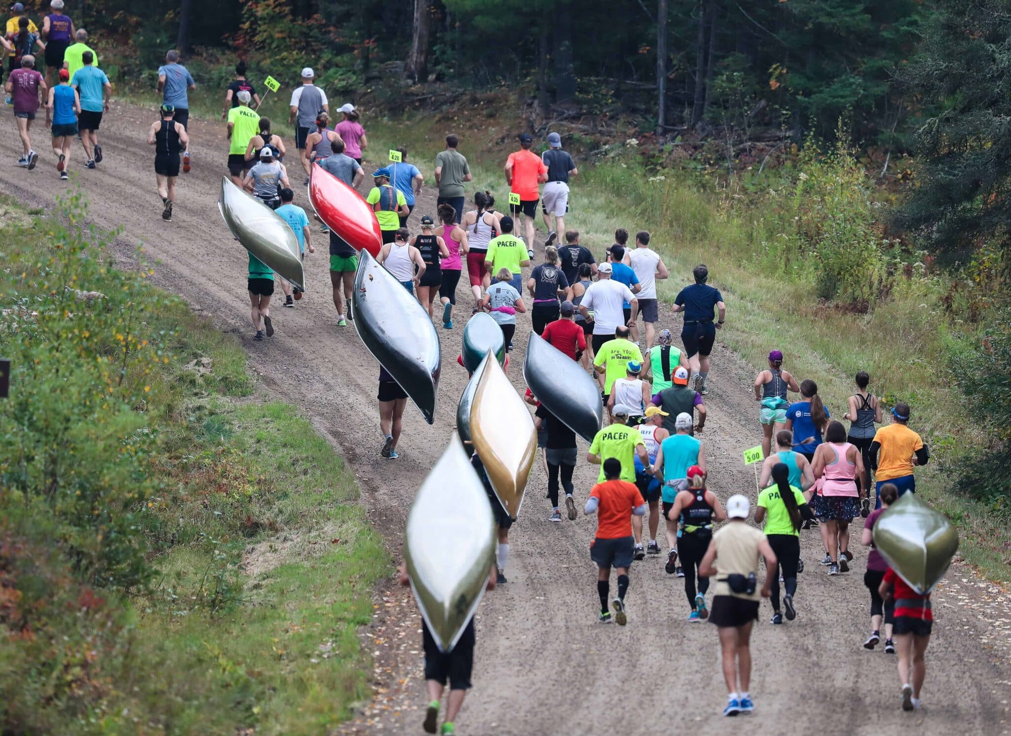 Ely Marathon runners go 26.2 miles portaging canoes | Quetico Superior ...