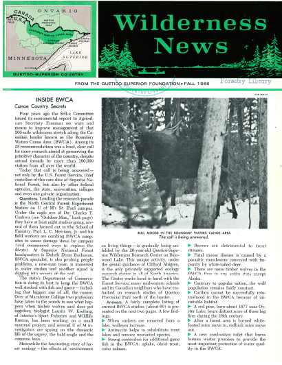 wnewsfall1968 | Quetico Superior Wilderness News