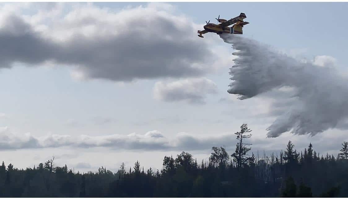 Spice Lake Wildfire in Boundary Waters Canoe Area