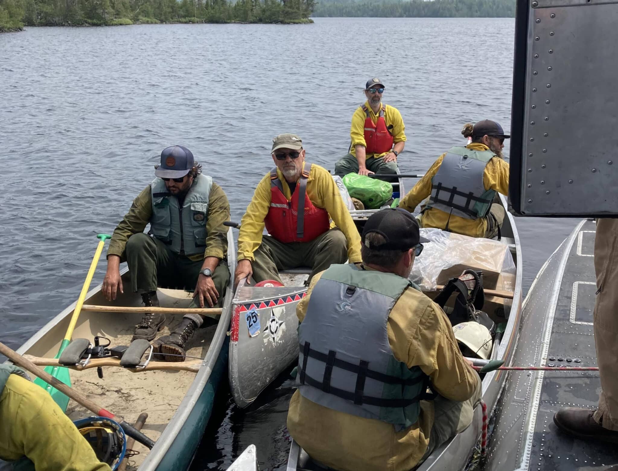 Spice Lake Wildfire in Boundary Waters Canoe Area