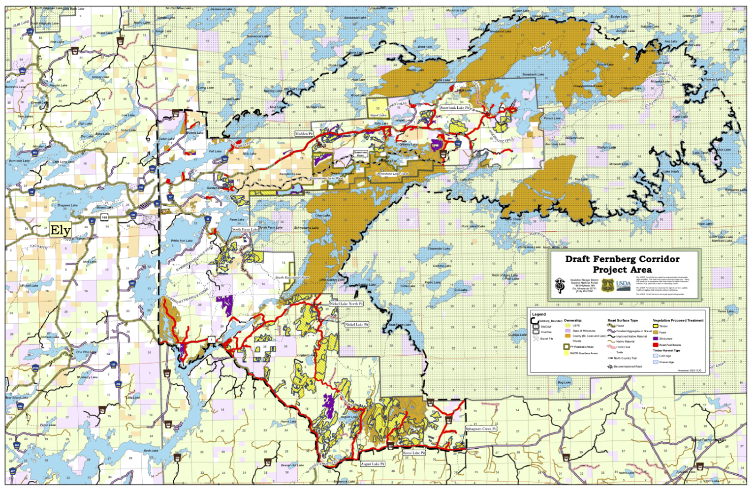 Fernberg Road plan for logging, burning to reduce wildfire risk