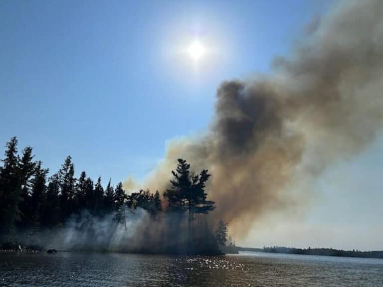 Wood Lake fire burning in BWCAW grows to 45 acres