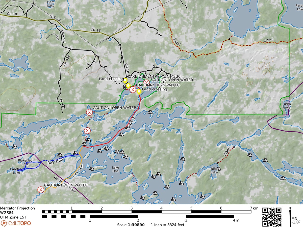 Winter camping in the BWCAW: 3 scenic routes
