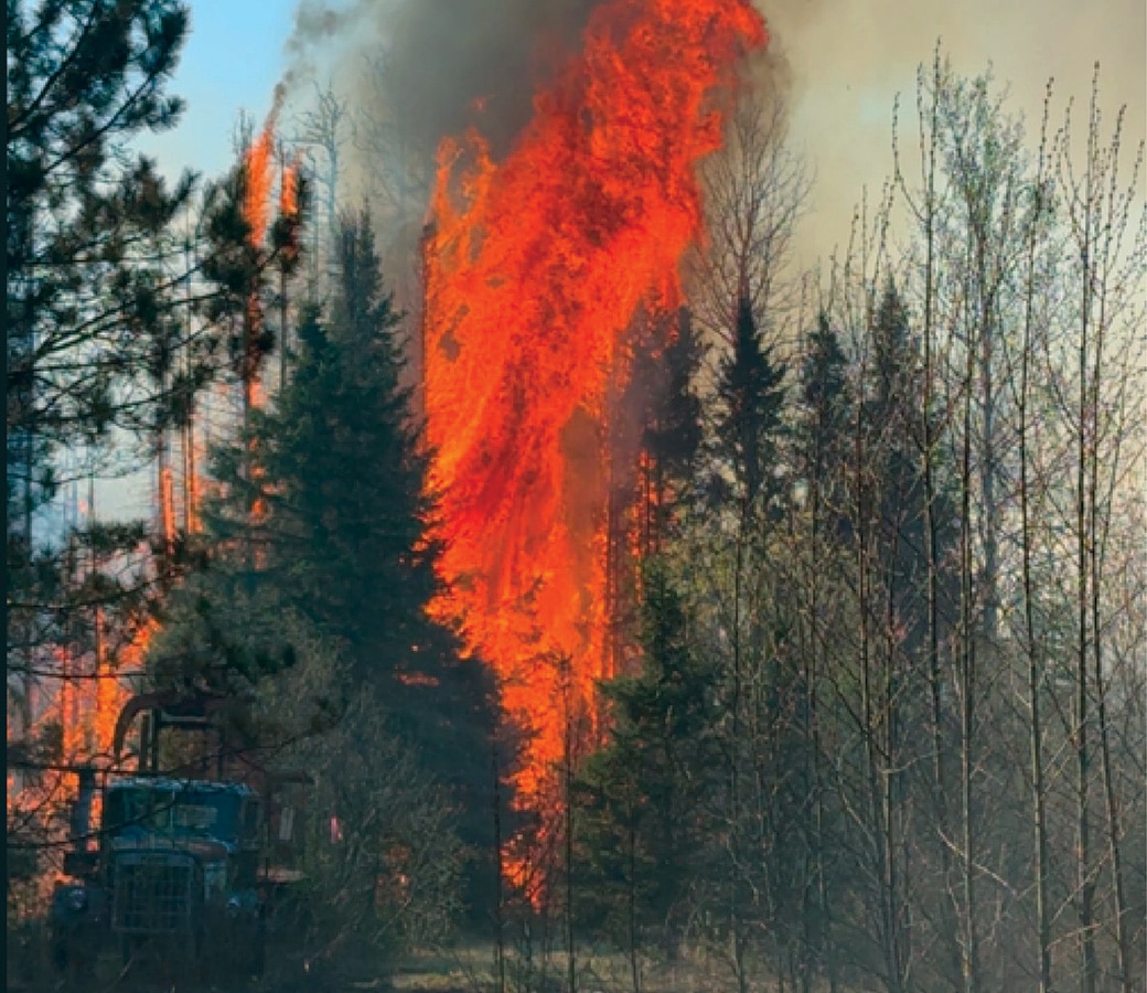 Wildfires burn in the southern part of the Superior National Forest