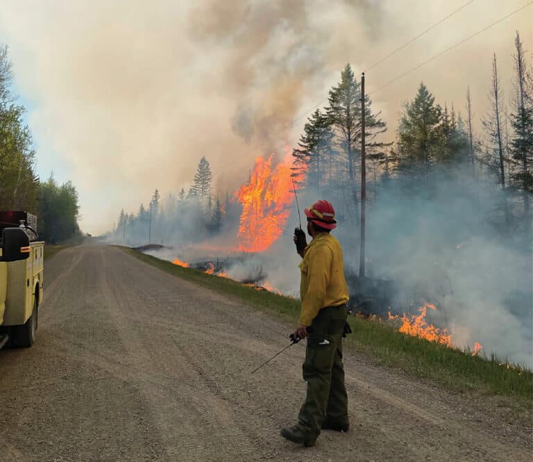 Wildfires burn in the southern part of the Superior National Forest