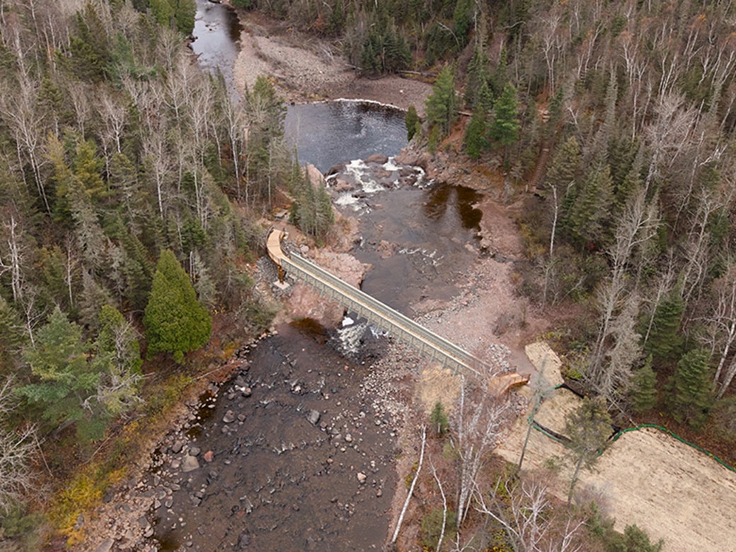 High Falls pedestrian bridge at Tettegouche State Park opens | Quetico ...