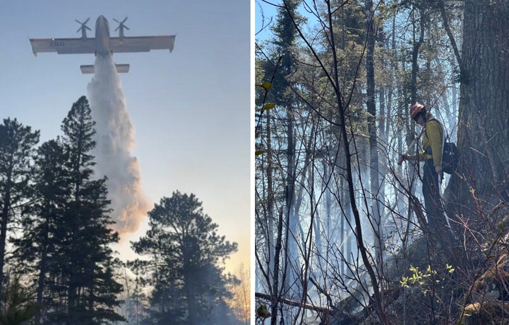 Stewart Trail Fire grows, Hwy 61 closed on MN North Shore